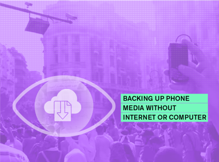 Backing Up Phone Media Without Internet or a Computer - Library