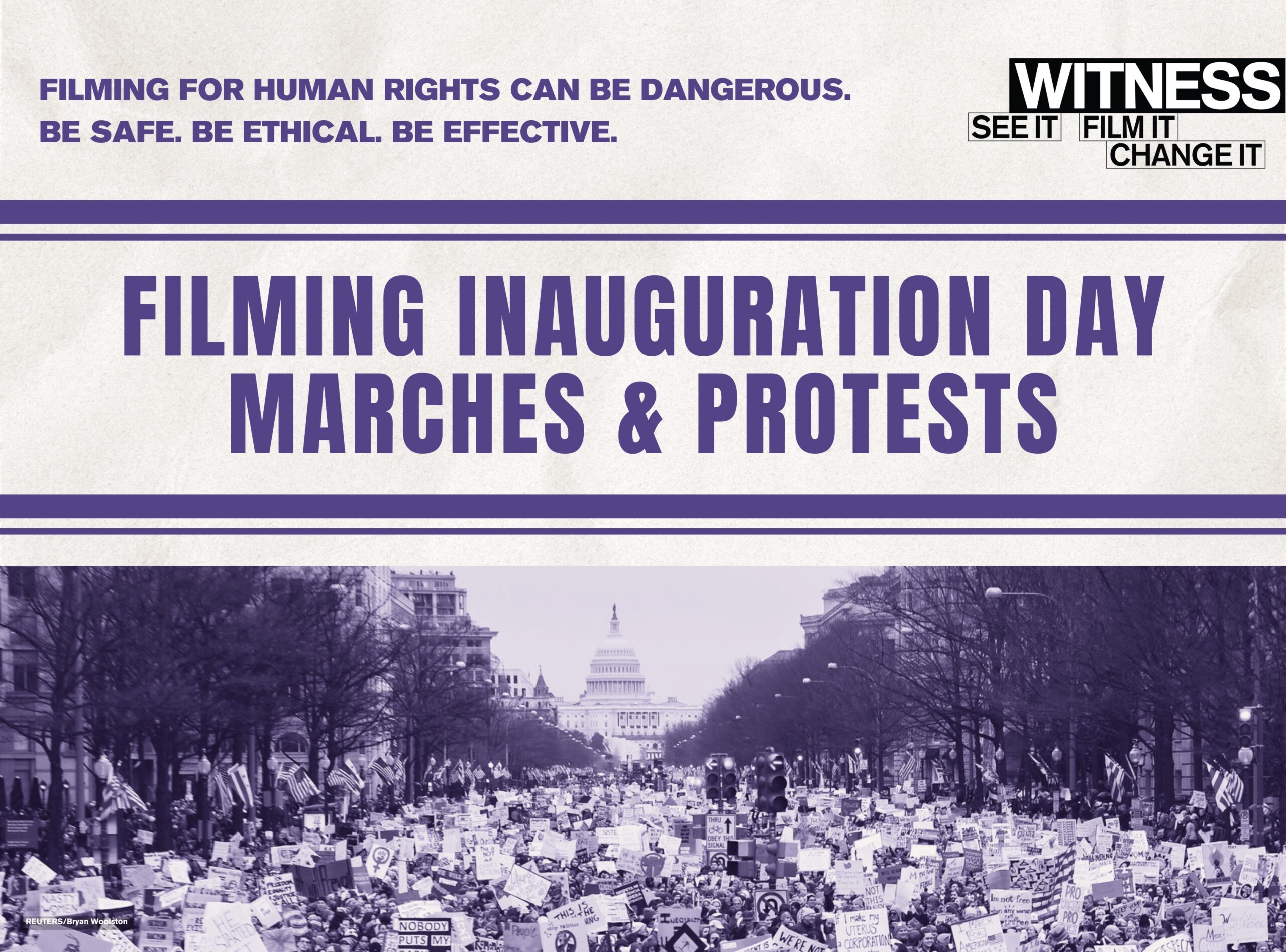 Filming Inauguration Day Marches and Protests - Library